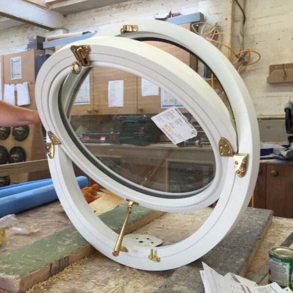 Timber round top arched windows and doors - Medina Joinery