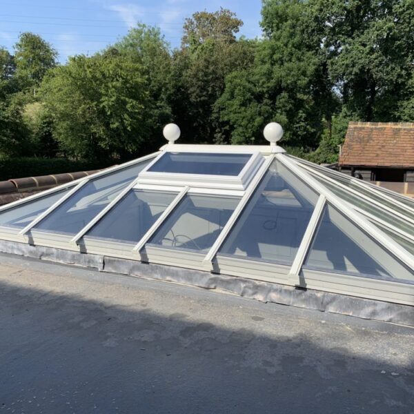 Timber roof Lantern with panelled aperture - Medina Joinery