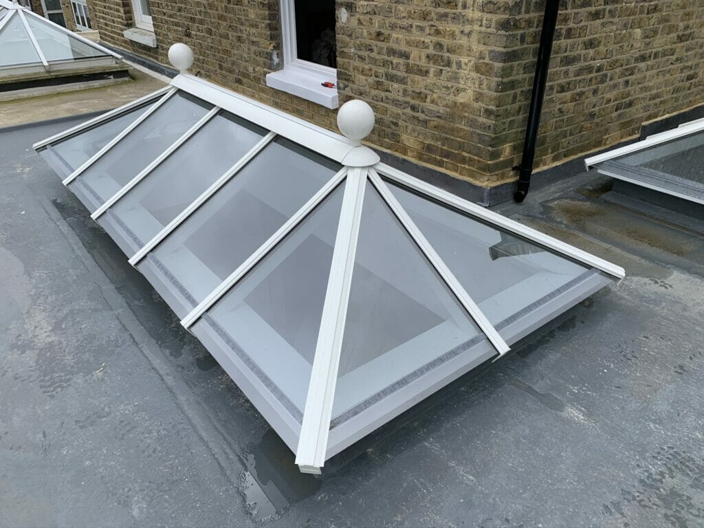 Timber roof lantern with lighting - Medina Joinery