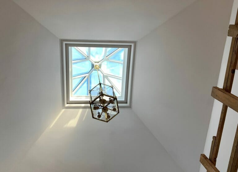 Timber roof lantern with lighting - Medina Joinery